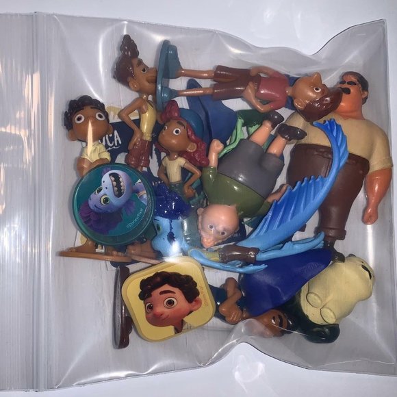 Disney | Toys | Disney Luca Figure Set Of With 2 Stickers And 2 Rings ...